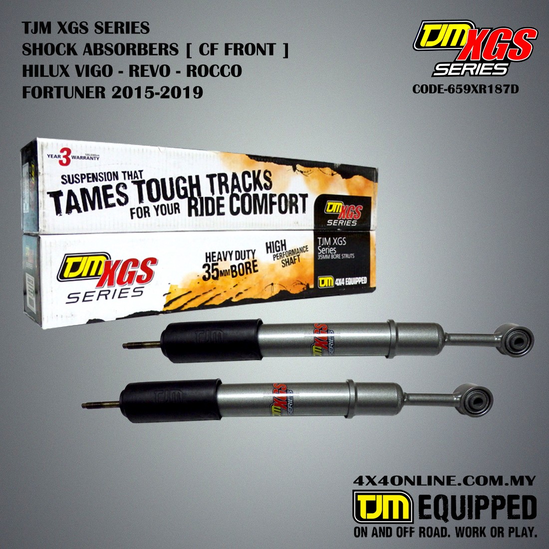 VIGO / REVO / ROCCO / FORTUNER 15-19 TJM XGS SERIES FRONT CF