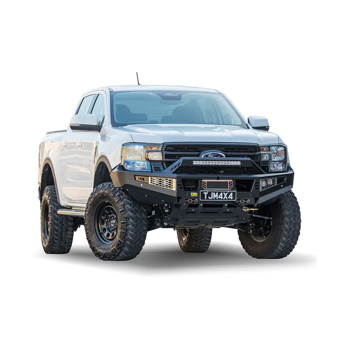 TJM VENTURER BULL BAR BLACK STEEL FORD RANGER T9 2022 ON